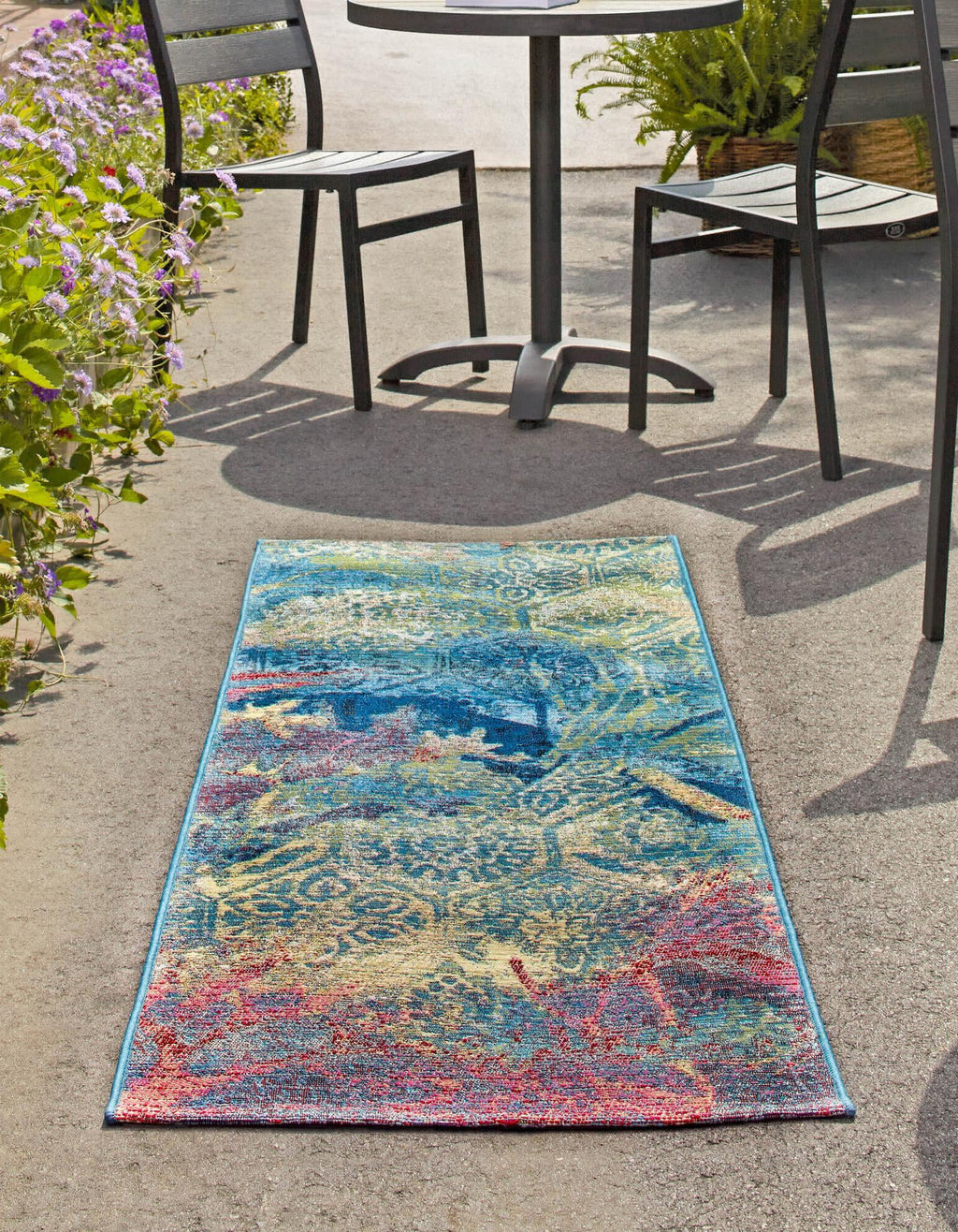 Unique Loom Outdoor Coastal OWE-EDEN-40 Multi Area Rug – Incredible ...