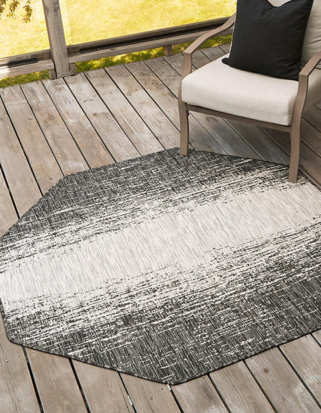 Unique Loom Outdoor Modern T-KZOD4 Charcoal Gray Area Rug – Incredible ...