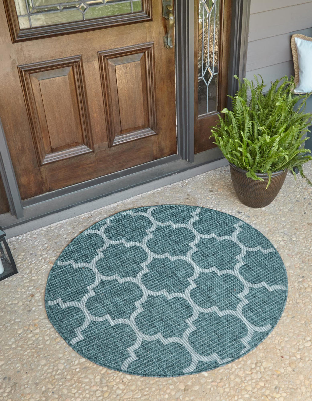 Unique Loom Outdoor Trellis T-KOZA-20596A Teal Area Rug – Incredible ...