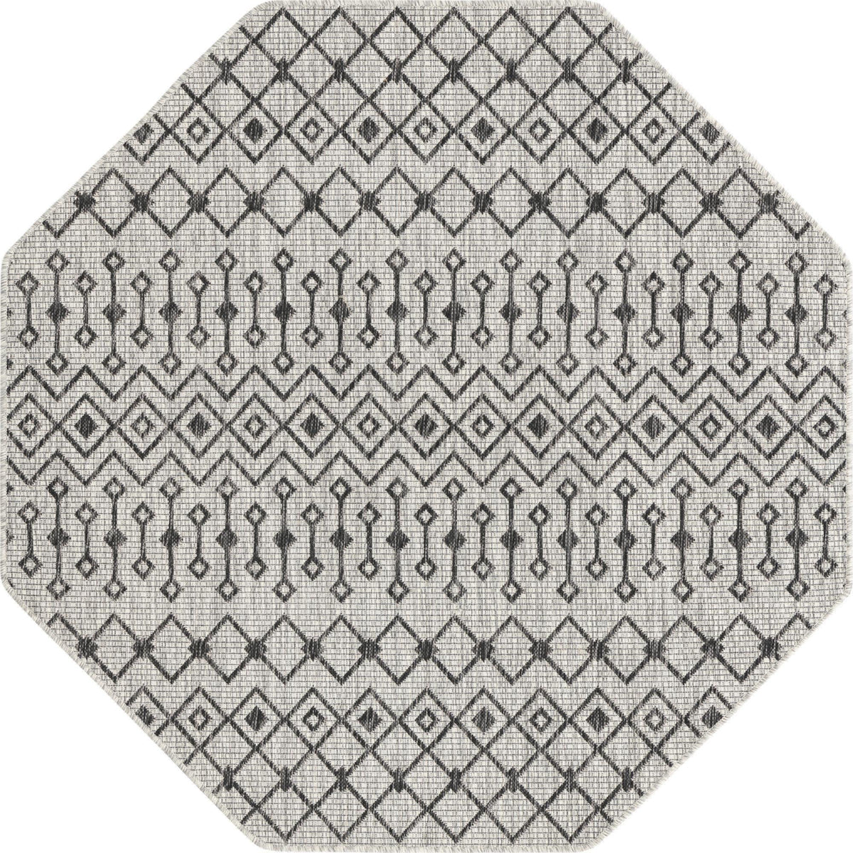 Unique Loom Outdoor Trellis T-KZOD10 Gray Area Rug – Incredible Rugs ...