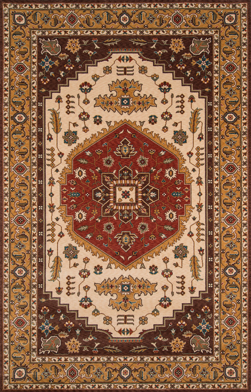 Momeni Persian Garden PG-03 Cocoa Area Rug – Incredible Rugs and Decor