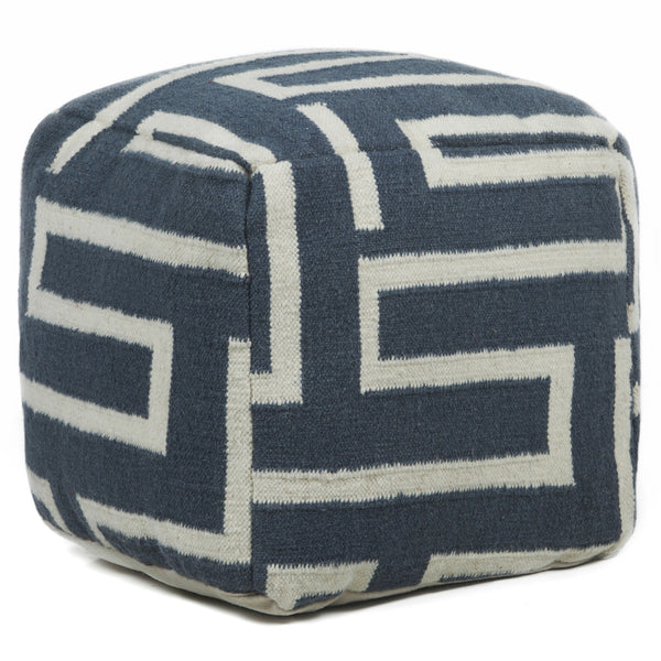 Chandra Poufs POU-133 Grey/Cream – Incredible Rugs and Decor