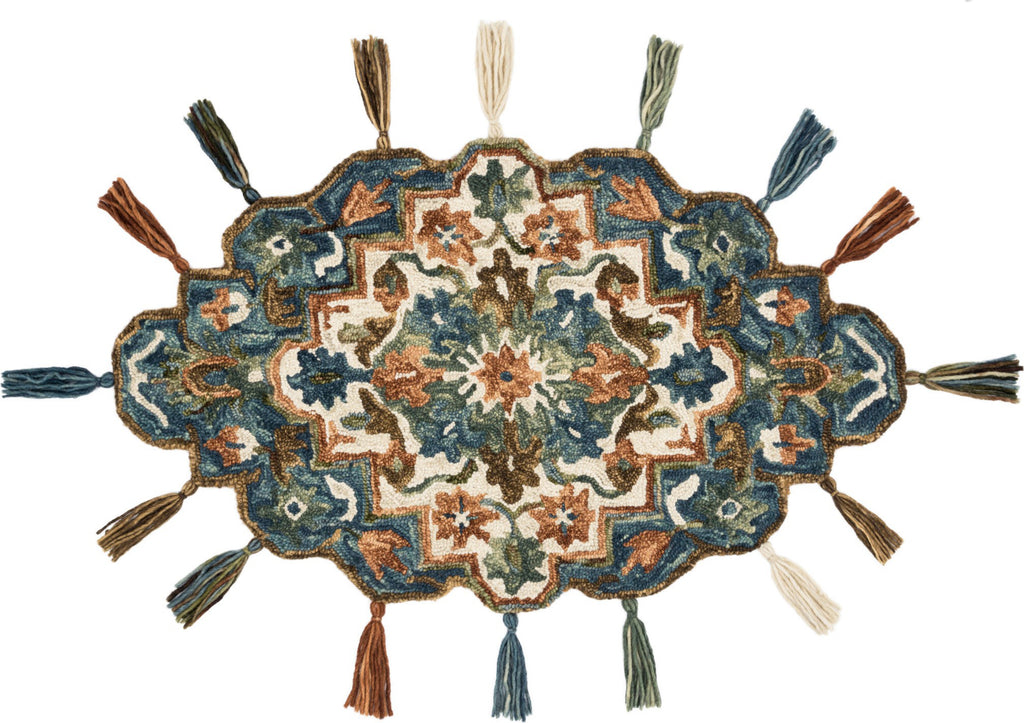 Loloi II Prim PRI-02 Blue/Terracotta Area Rug – Incredible Rugs and Decor