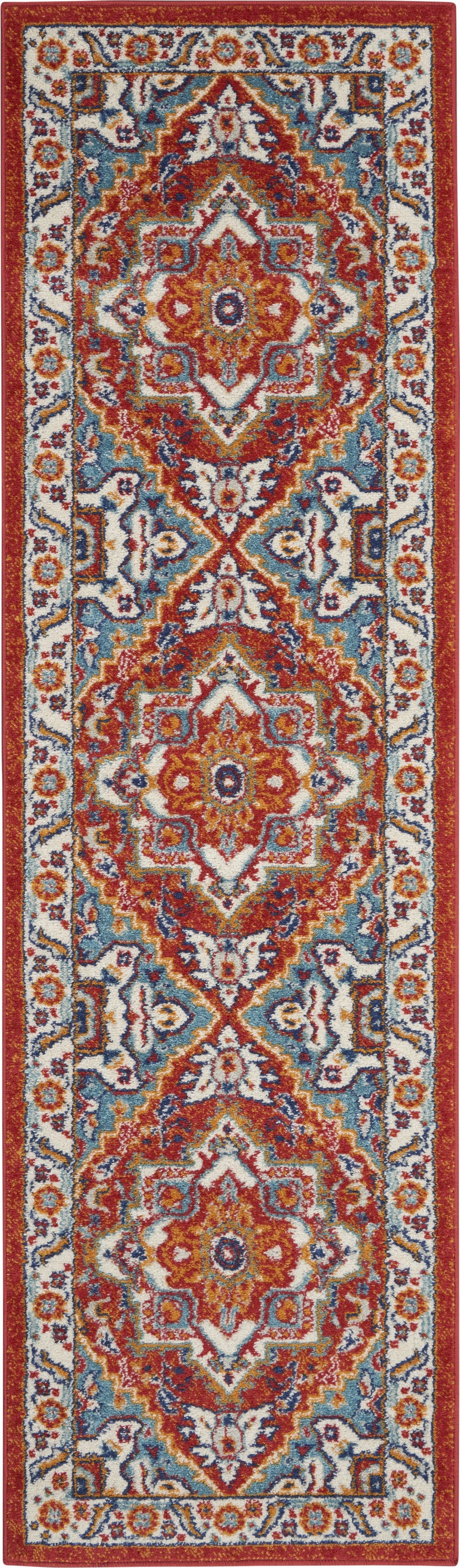 Nourison Passion PSN33 Red Multi Colored Area Rug – Incredible Rugs and ...
