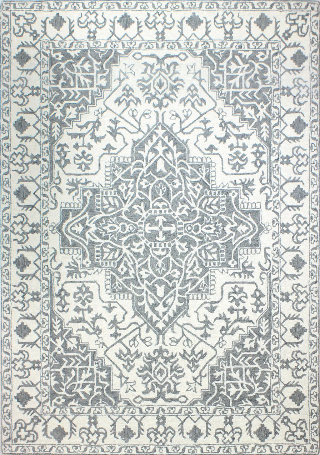 Bashian Valencia R131-BNAL89 Ivory/Grey Area Rug – Incredible Rugs and ...