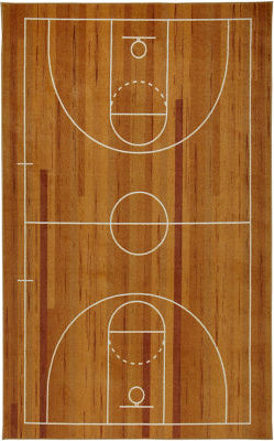 Mohawk Prismatic Basketball Court Brown Area Rug – Incredible Rugs and ...