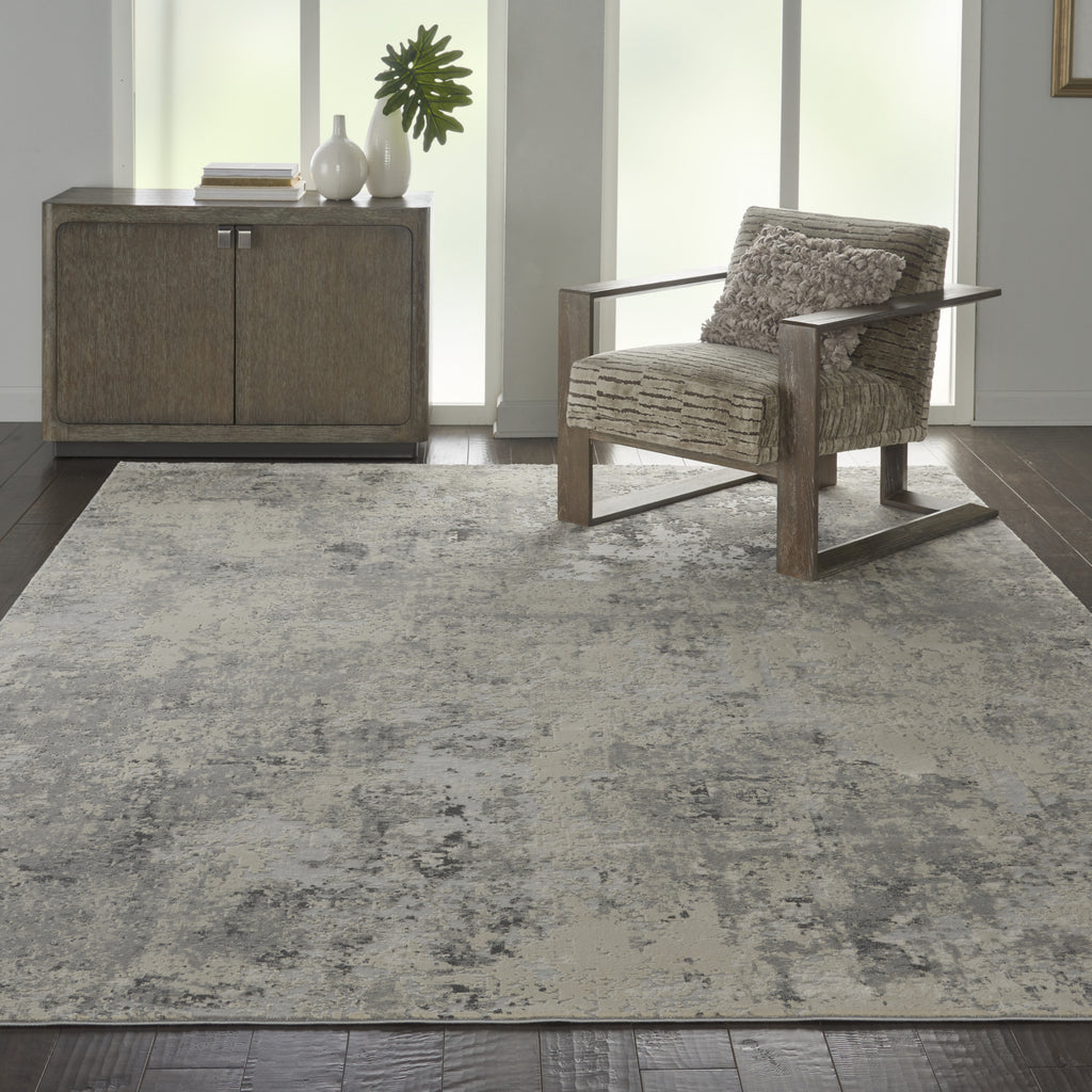Rustic Textures RUS07 Grey/Beige Area Rug by Nourison – Incredible Rugs ...