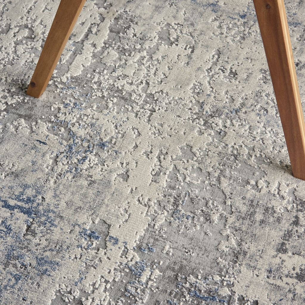 Rustic Textures RUS07 Ivory/Grey-Blue Area Rug by Nourison – Incredible ...