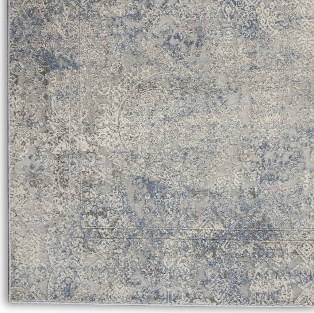 Rustic Textures RUS09 Ivory/Light Blue Area Rug by Nourison ...