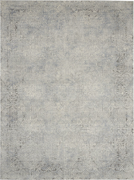 Rustic Textures RUS09 Ivory/Light Blue Area Rug by Nourison ...
