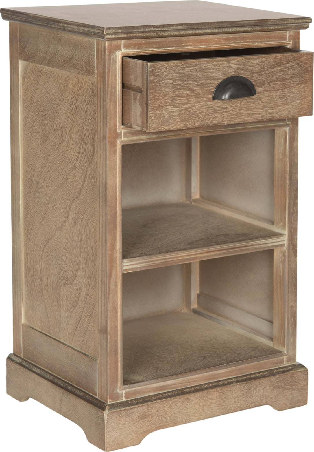 Safavieh Griffin Side Table With One Drawer Washed Natural Pine ...