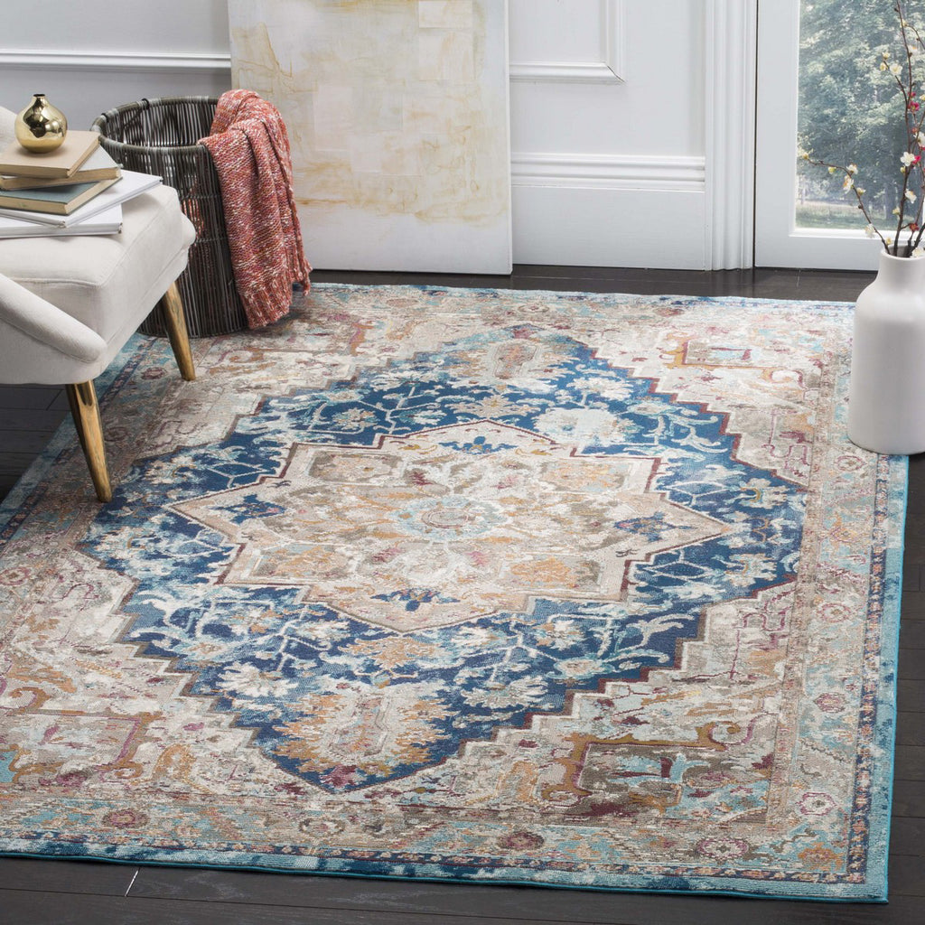 Safavieh Aria ARA119B Blue/Beige Area Rug – Incredible Rugs and Decor