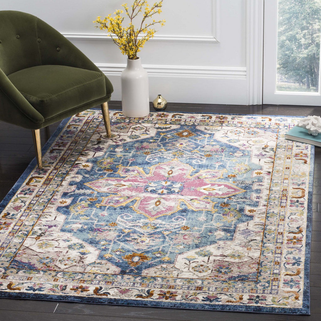 Safavieh Aria ARA160B Blue/Creme Area Rug – Incredible Rugs and Decor