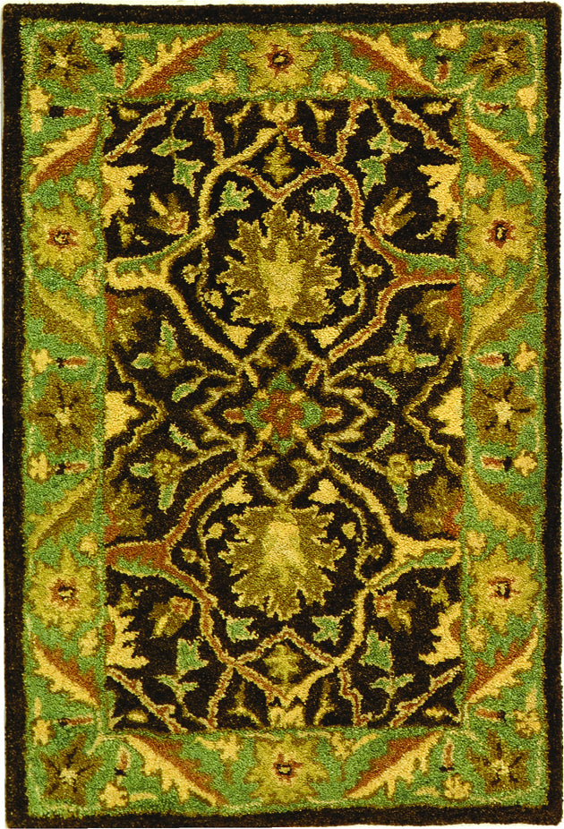 Safavieh Antiquity At14 Brown/Green Area Rug – Incredible Rugs and Decor