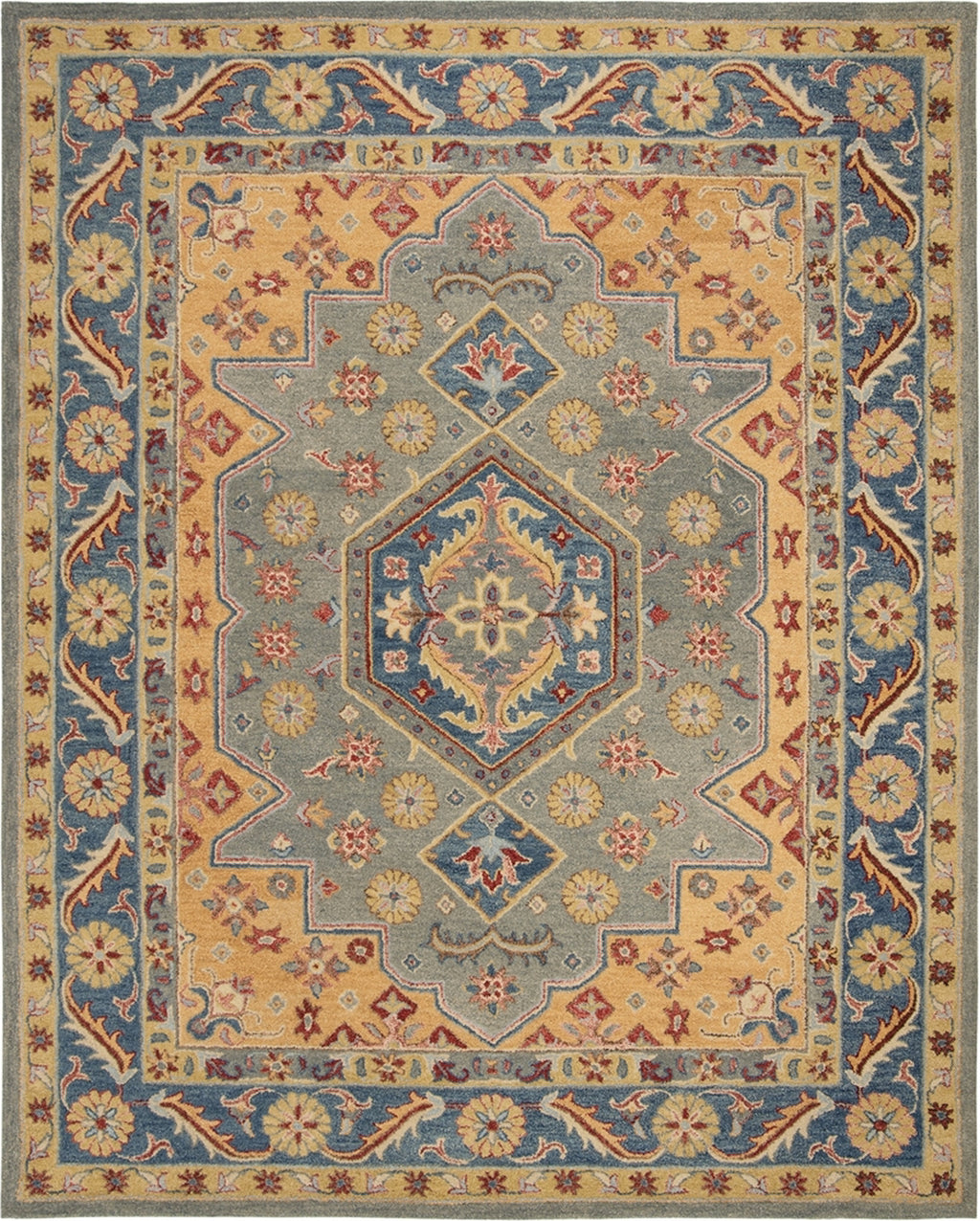 Safavieh Antiquity 504 Blue/Gold Area Rug – Incredible Rugs and Decor