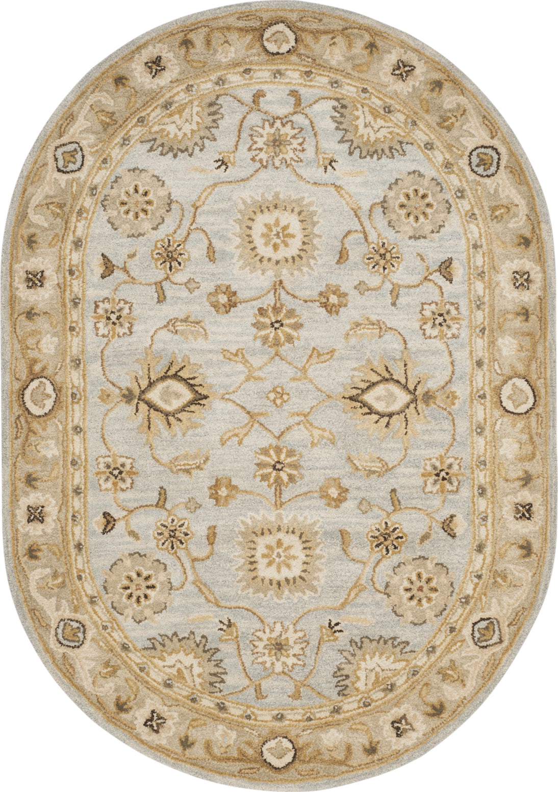 Safavieh Antiquity 856 Light Blue/Sage Area Rug – Incredible Rugs and Decor