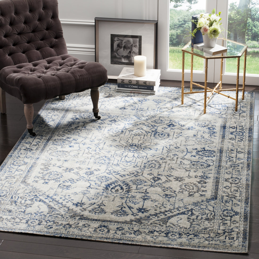 Safavieh Artisan ATN318C Silver/Blue Area Rug – Incredible Rugs and Decor