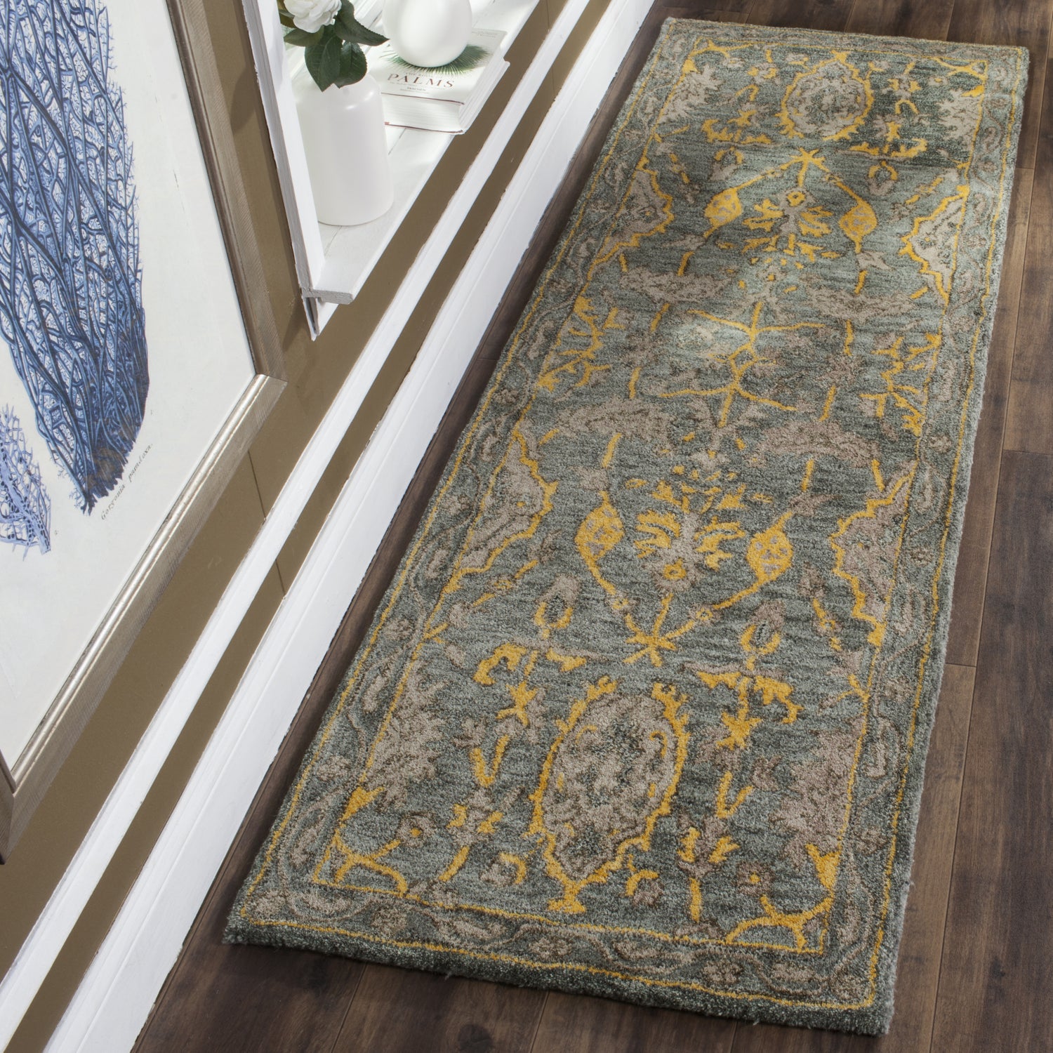 Safavieh Bella 671 Blue Grey/Gold Area Rug – Incredible Rugs and Decor