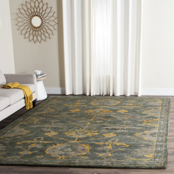 Safavieh Bella 671 Blue Grey/Gold Area Rug – Incredible Rugs and Decor