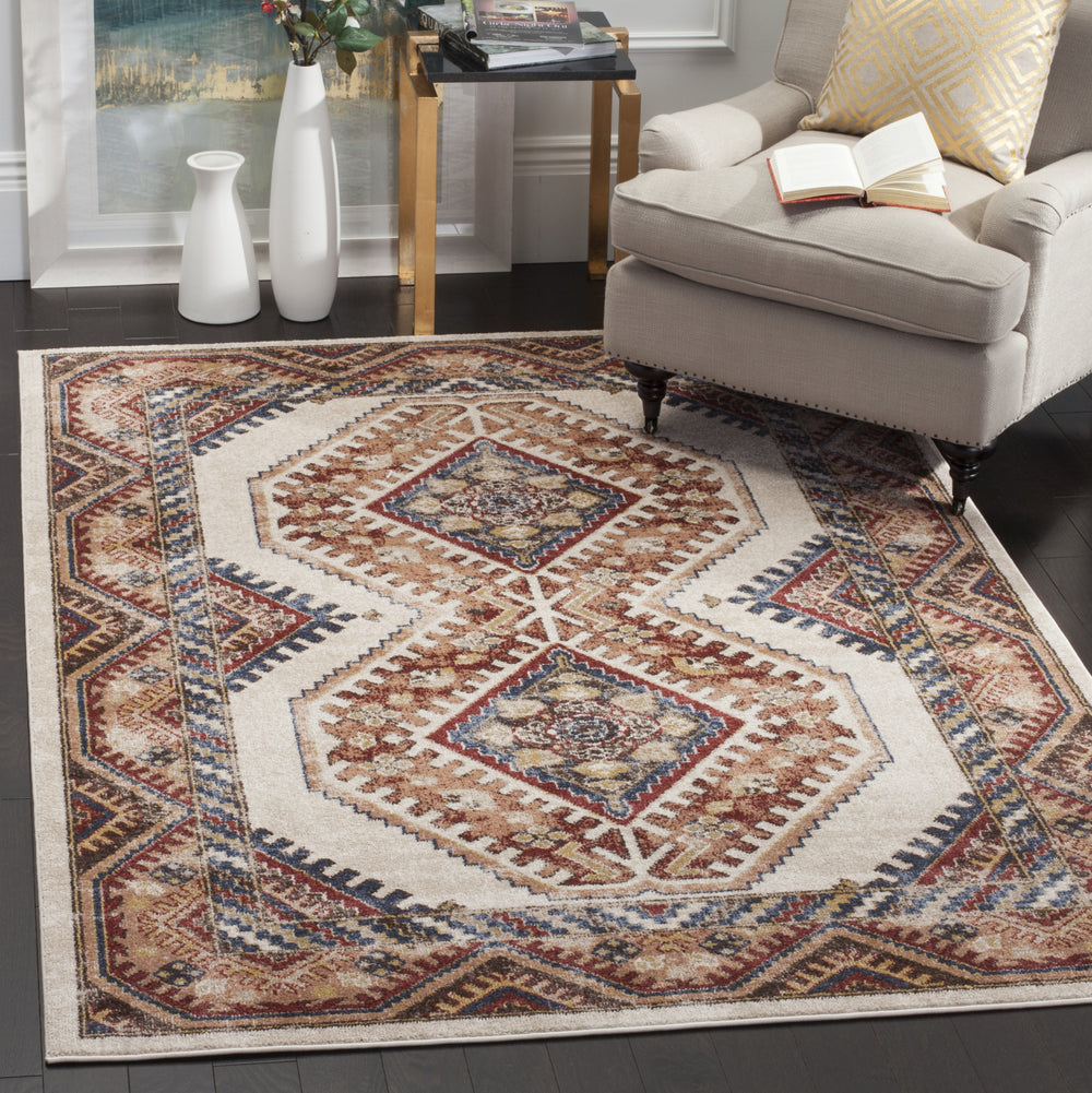 Safavieh Bijar BIJ647A Ivory/Rust Area Rug – Incredible Rugs and Decor