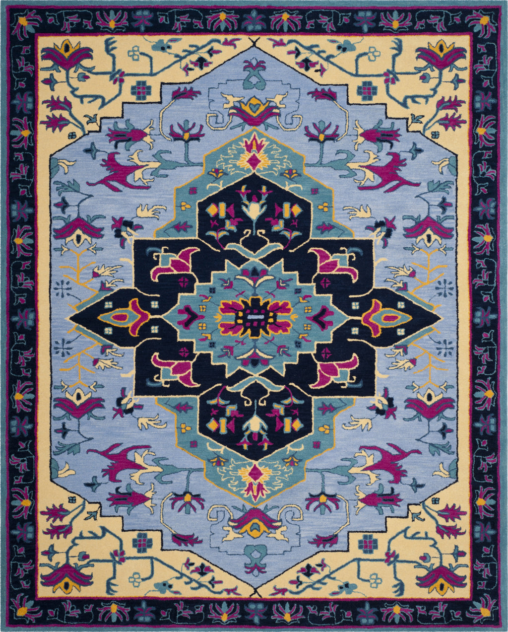 Safavieh Bellagio 506 Light Blue/Multi Area Rug – Incredible Rugs and Decor