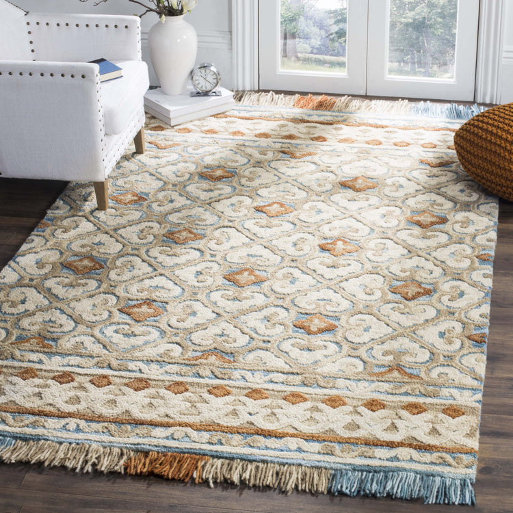 Safavieh Blossom 420 Ivory/Blue Area Rug – Incredible Rugs and Decor