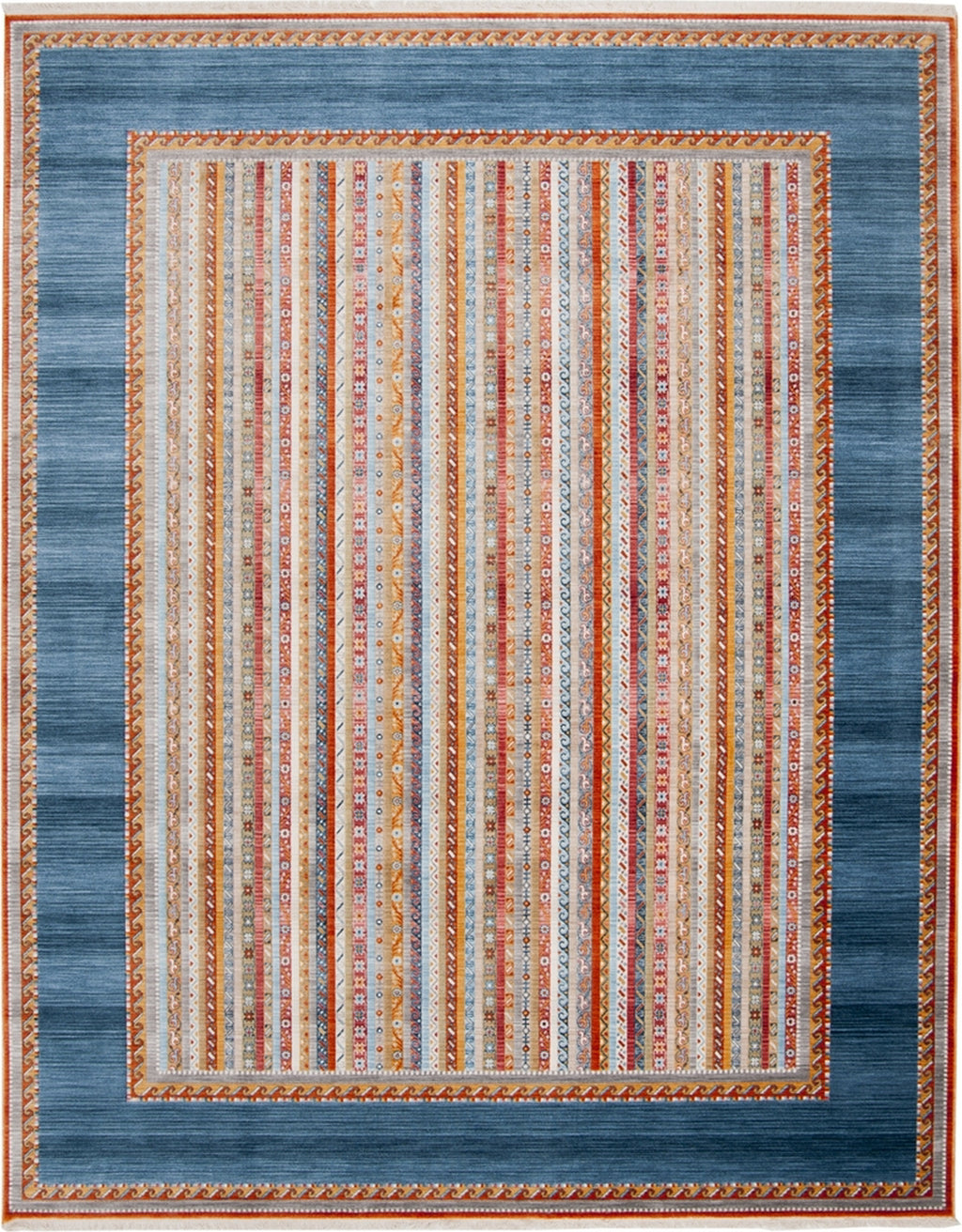 Safavieh Bokhara BOK136M Blue/Orange Area Rug – Incredible Rugs and Decor