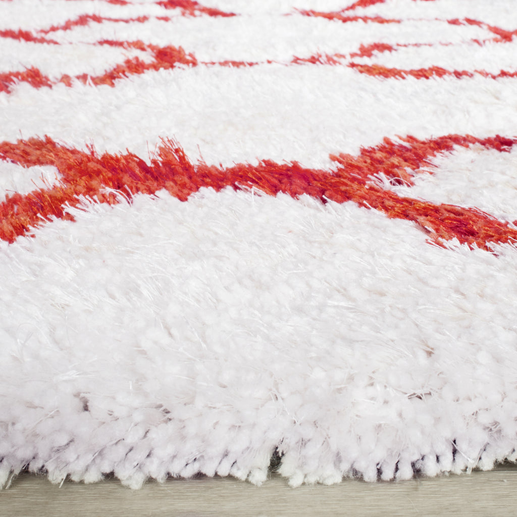 Safavieh Sg-Bsg-Barcelona Shag Barcelona 319 Ivory/Rust Area Rug ...