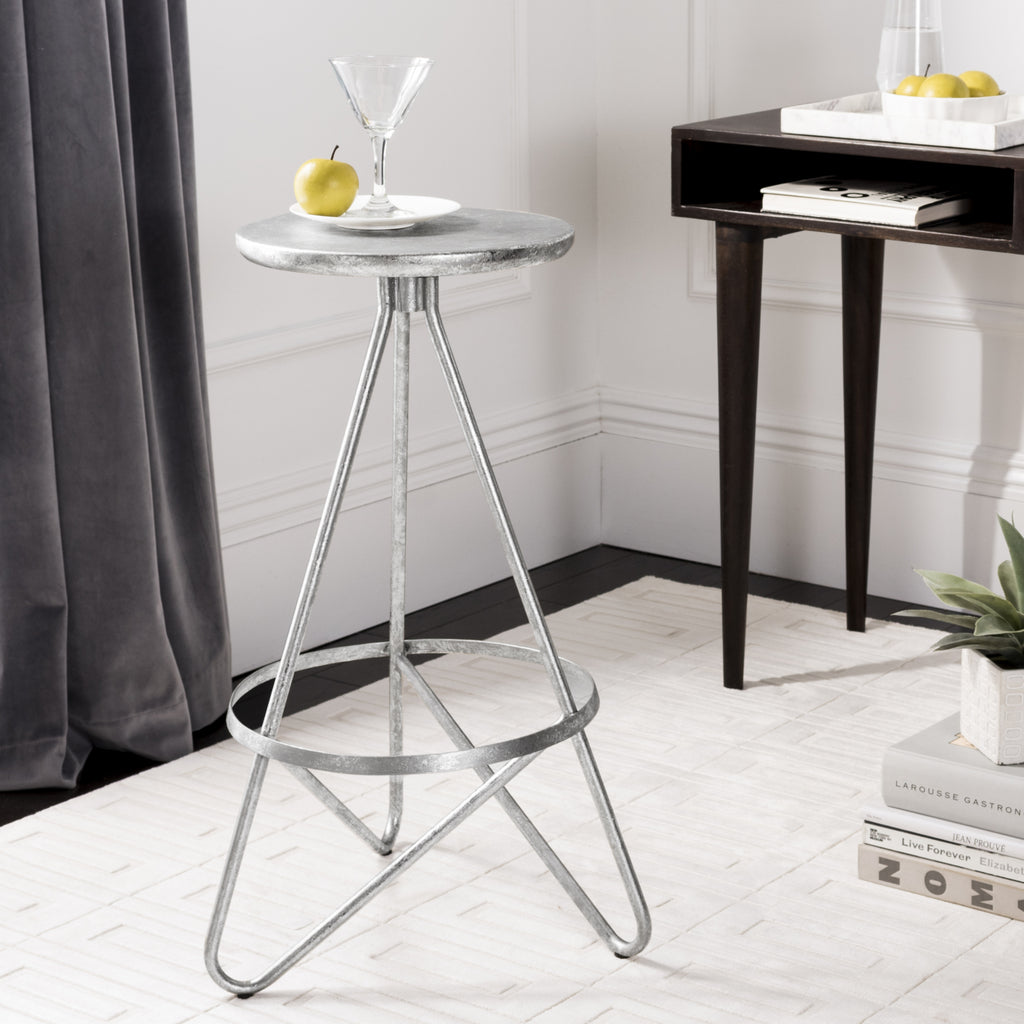 Safavieh Galexia Bar Stool Silver Leaf – Incredible Rugs and Decor