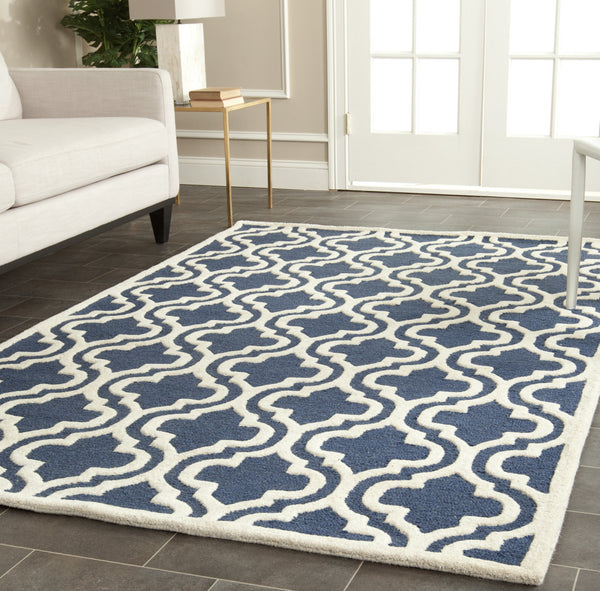 Safavieh Cambridge 132 Navy/Ivory Area Rug – Incredible Rugs and Decor