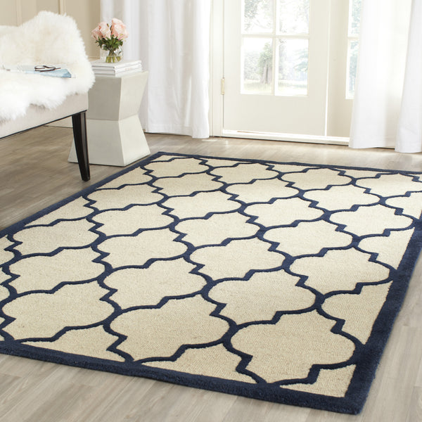 Safavieh Cambridge 134 Ivory/Navy Area Rug – Incredible Rugs and Decor