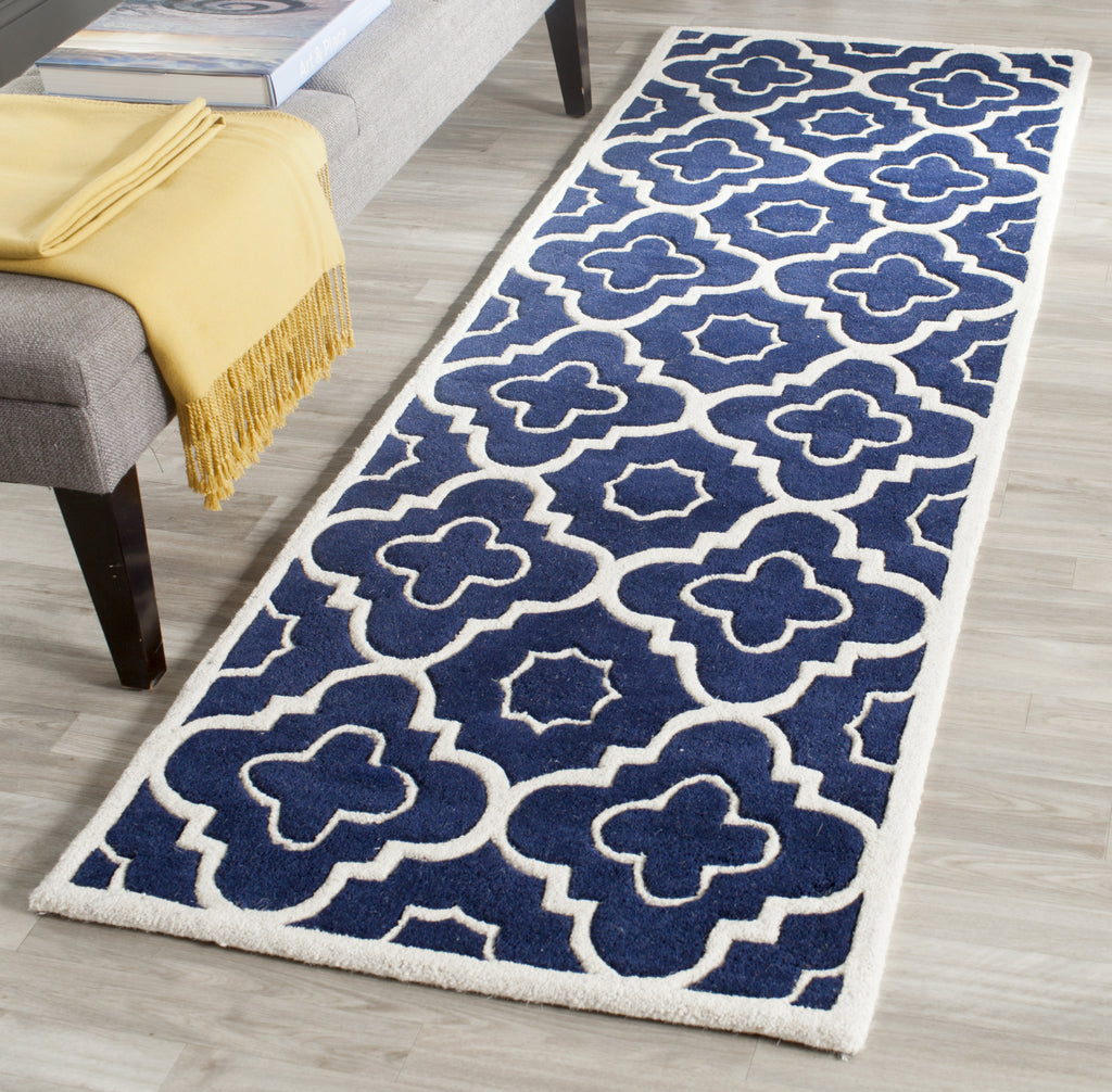 Safavieh Chatham 750 Dark Blue/Ivory Area Rug – Incredible Rugs and Decor