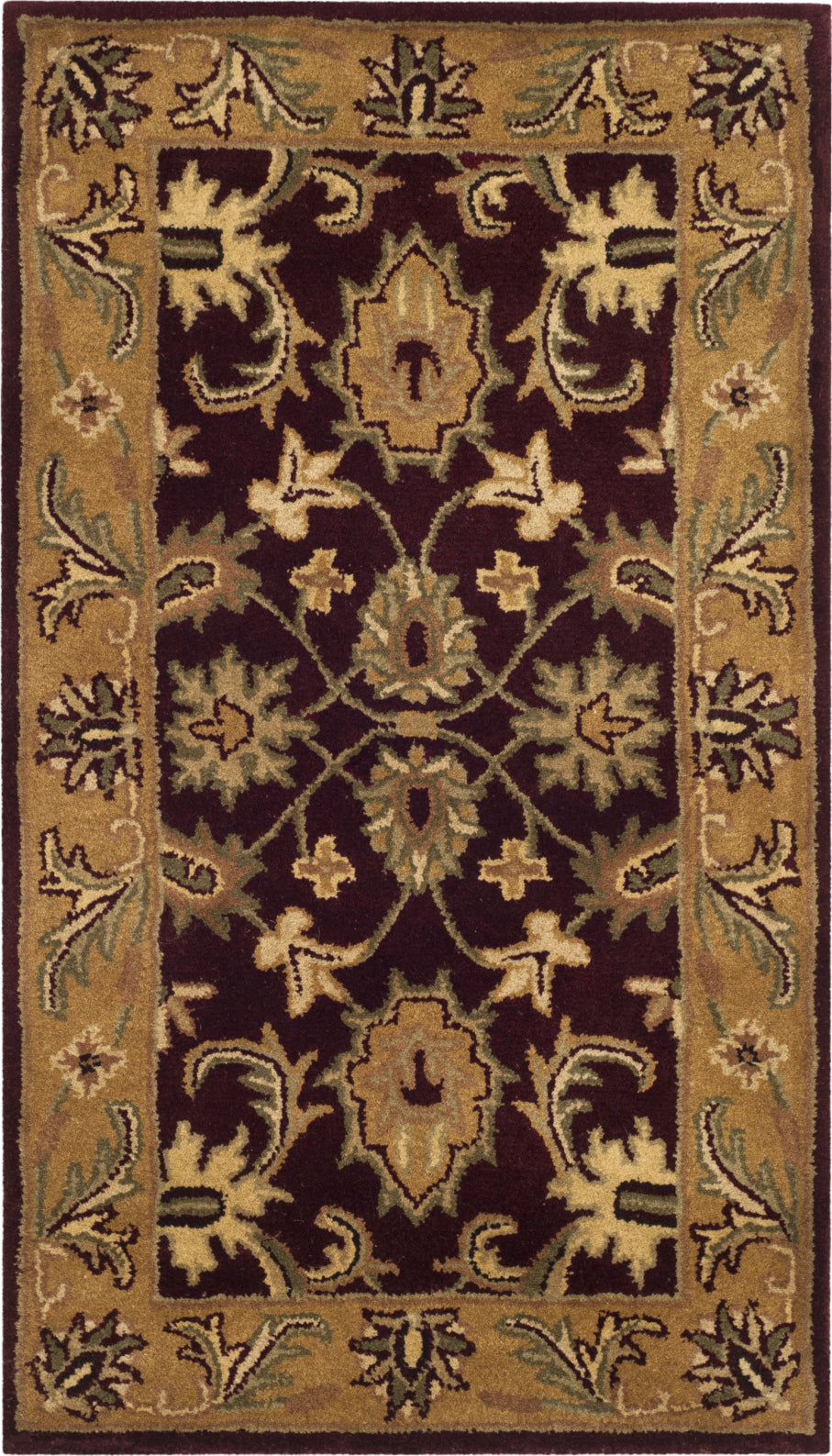 Safavieh Classic Cl244 Burgundy/Gold Area Rug – Incredible Rugs and Decor