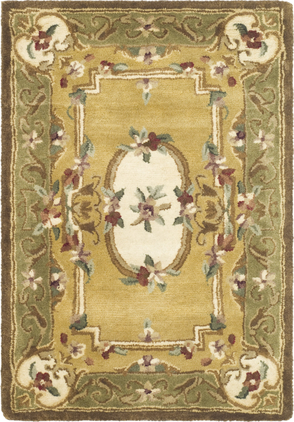 Safavieh Classic Cl280 Light Gold/Green Area Rug – Incredible Rugs and ...