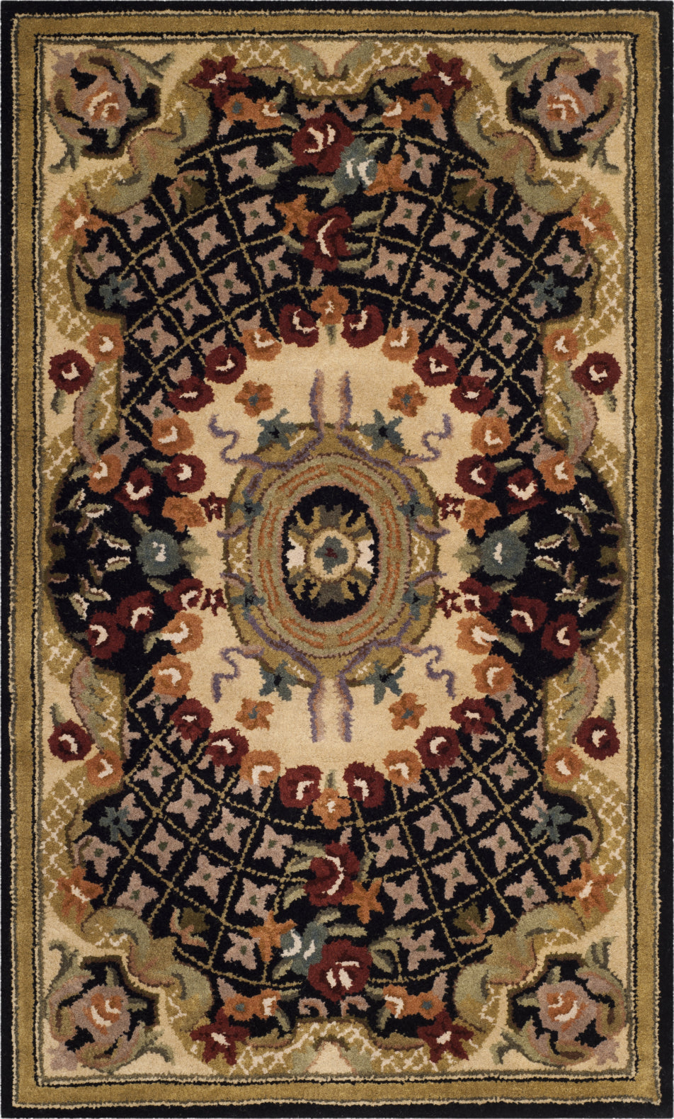 Safavieh Classic Cl304 Black/Gold Area Rug – Incredible Rugs and Decor