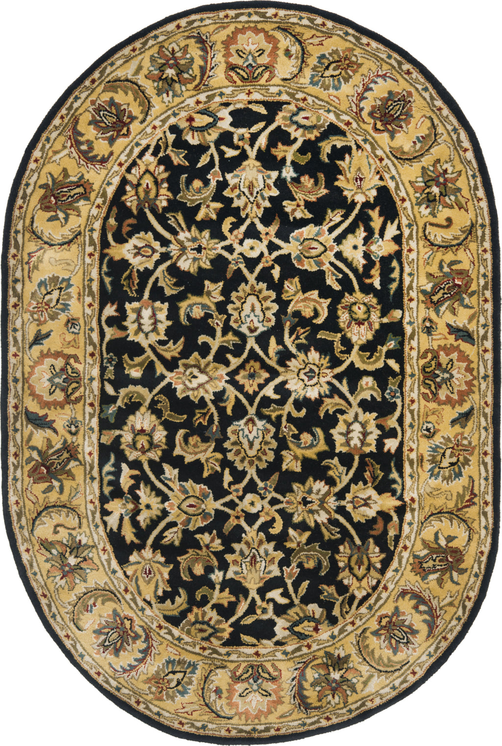 Safavieh Classic Cl758 Black/Gold Area Rug – Incredible Rugs and Decor