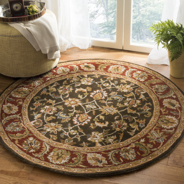 Safavieh Classic Cl758 Dark Olive/Red Area Rug – Incredible Rugs and Decor