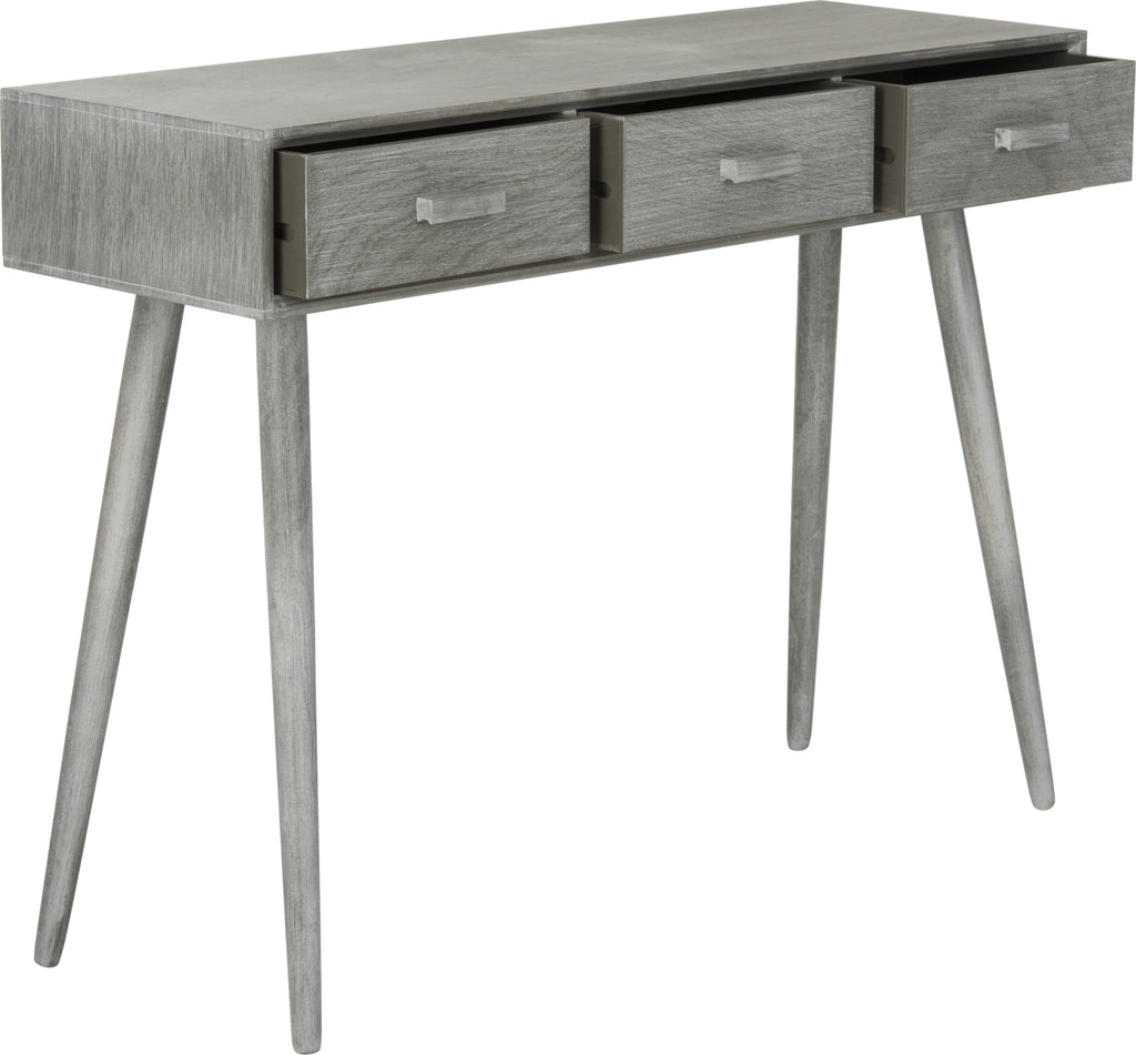 Safavieh Albus 3 Drawer Console Table Slate Grey – Incredible Rugs and ...
