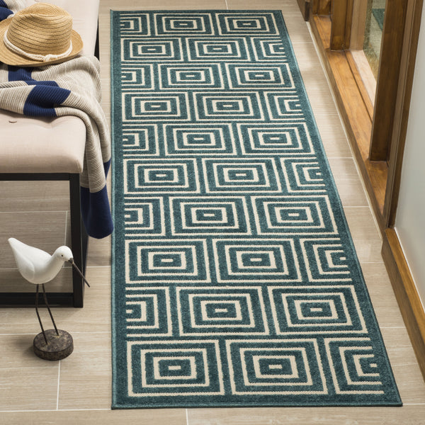 Safavieh Cottage COT941S Cream/Turquoise Area Rug – Incredible Rugs and ...