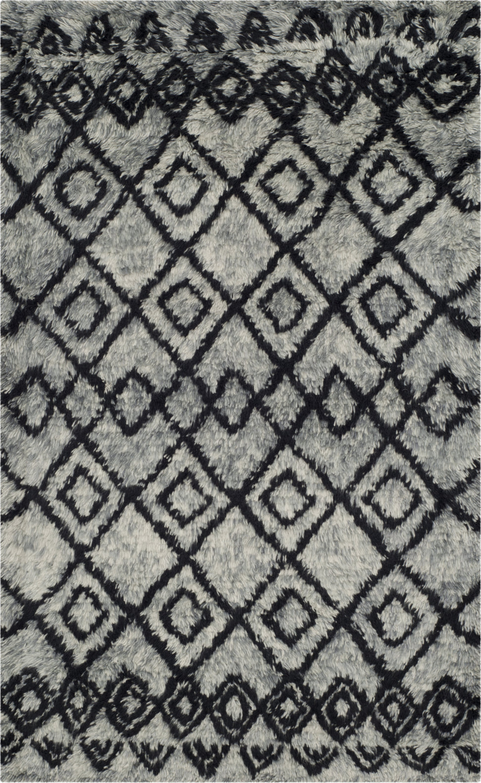 Safavieh Casablanca Shag 845 Grey/Charcoal Area Rug – Incredible Rugs ...