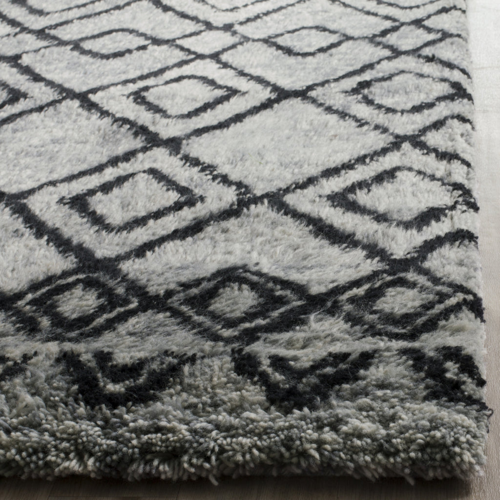 Safavieh Casablanca Shag 845 Grey/Charcoal Area Rug – Incredible Rugs ...
