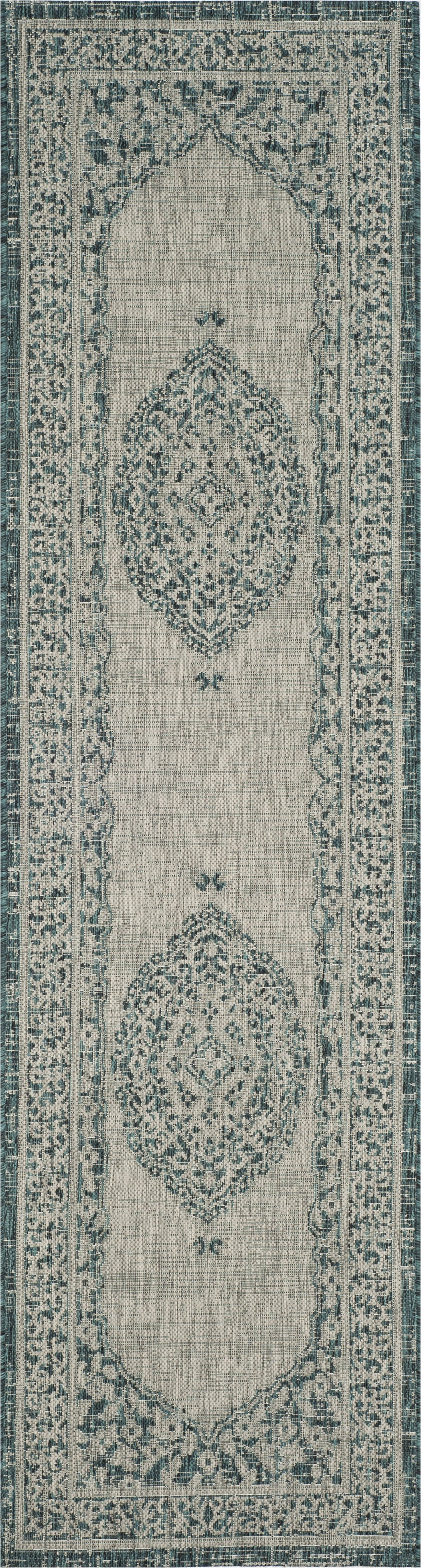 Safavieh Courtyard CY8751 Light Grey/Teal Area Rug – Incredible Rugs ...
