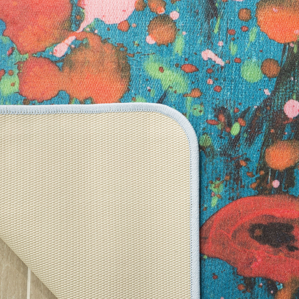 Safavieh Daytona DAY105T Teal/Orange Area Rug – Incredible Rugs and Decor