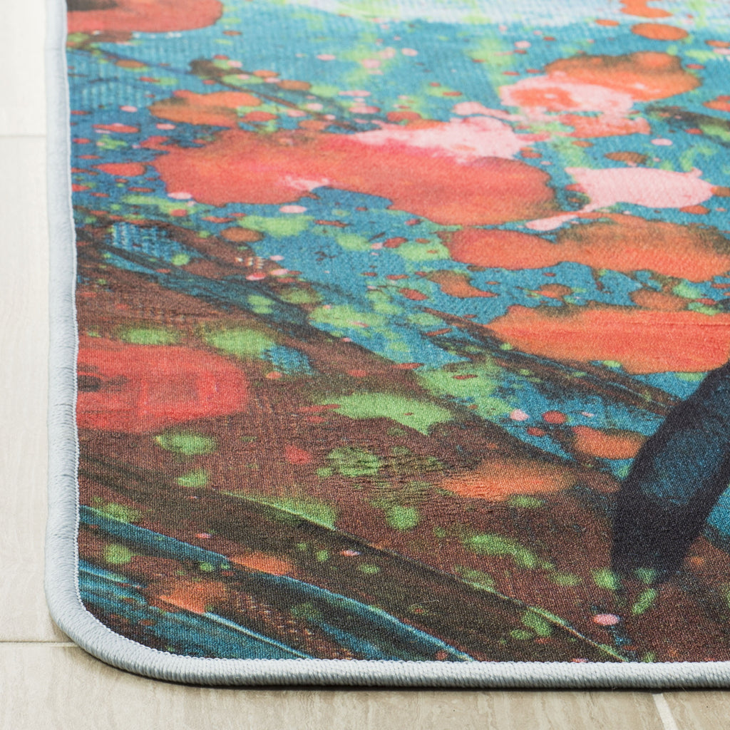 Safavieh Daytona DAY105T Teal/Orange Area Rug – Incredible Rugs and Decor