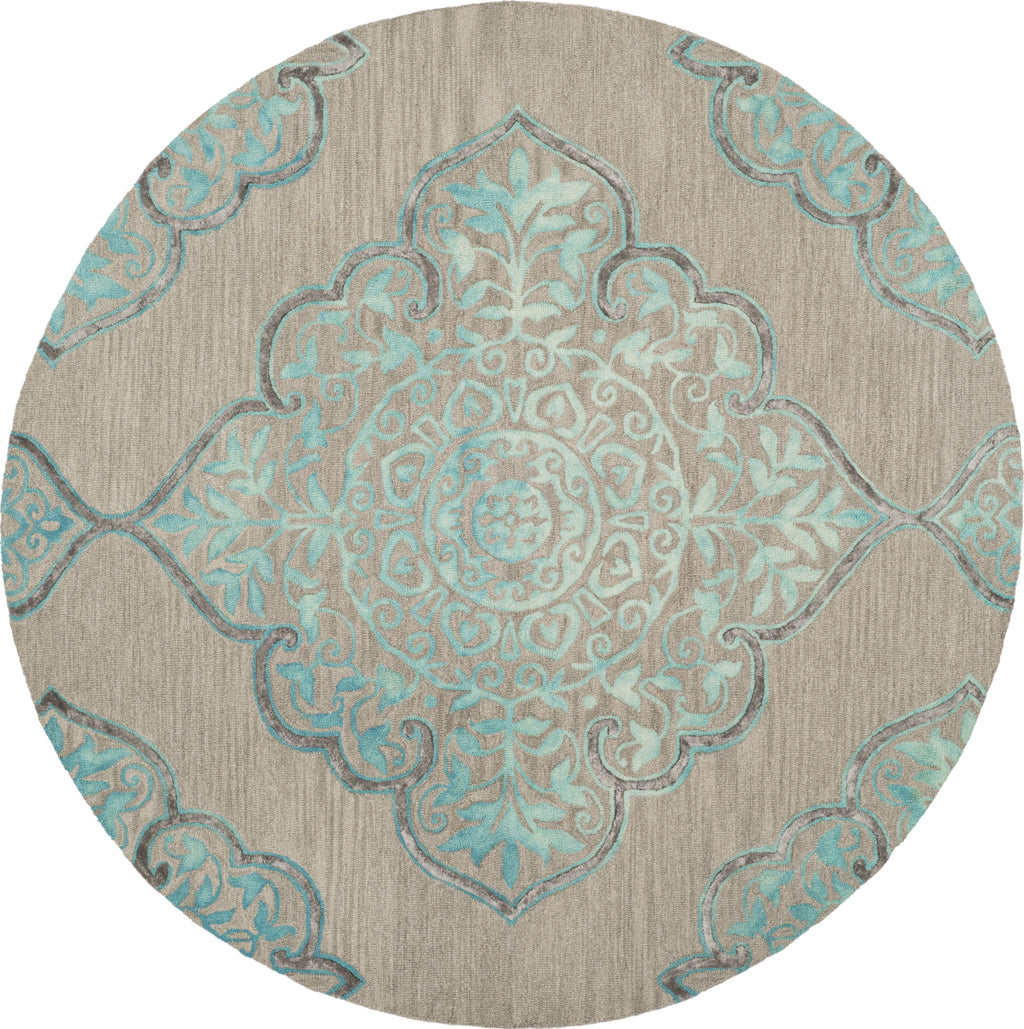 Safavieh Dip Dye 510 Grey/Turquoise Area Rug – Incredible Rugs and Decor
