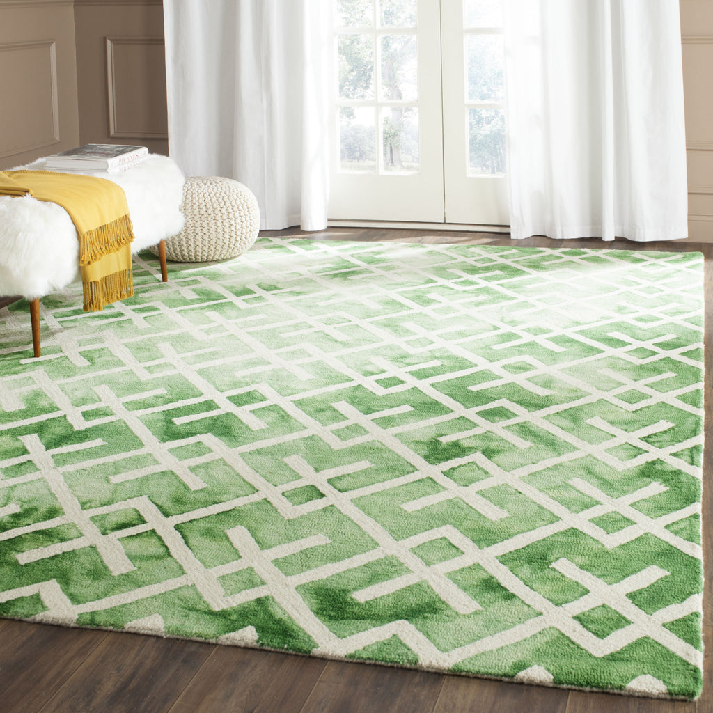 Safavieh Dip Dye 677 Green/Ivory Area Rug – Incredible Rugs and Decor