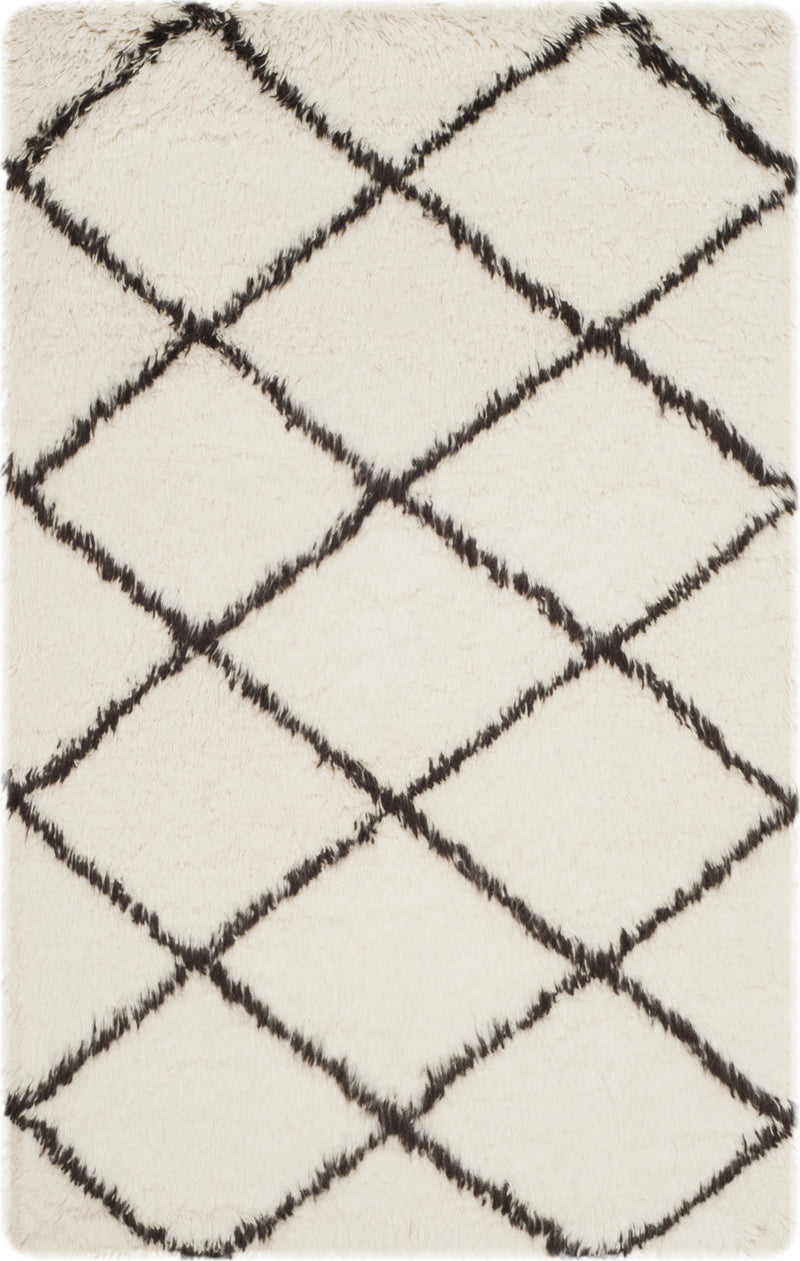 Safavieh Flokati 155 Ivory/Brown Area Rug – Incredible Rugs and Decor