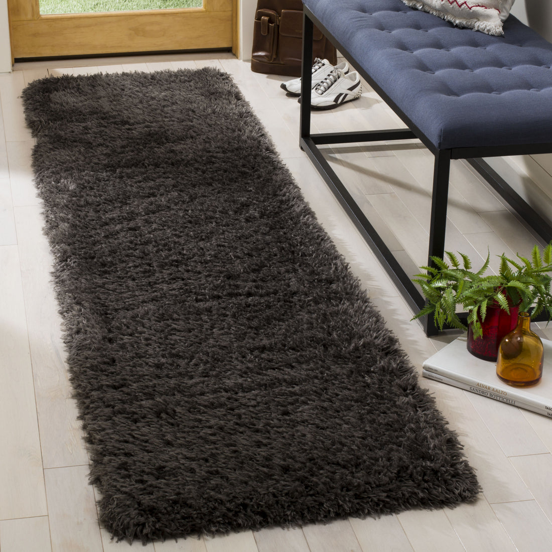 Safavieh Flokati Shag FLK950H Charcoal Area Rug – Incredible Rugs and Decor
