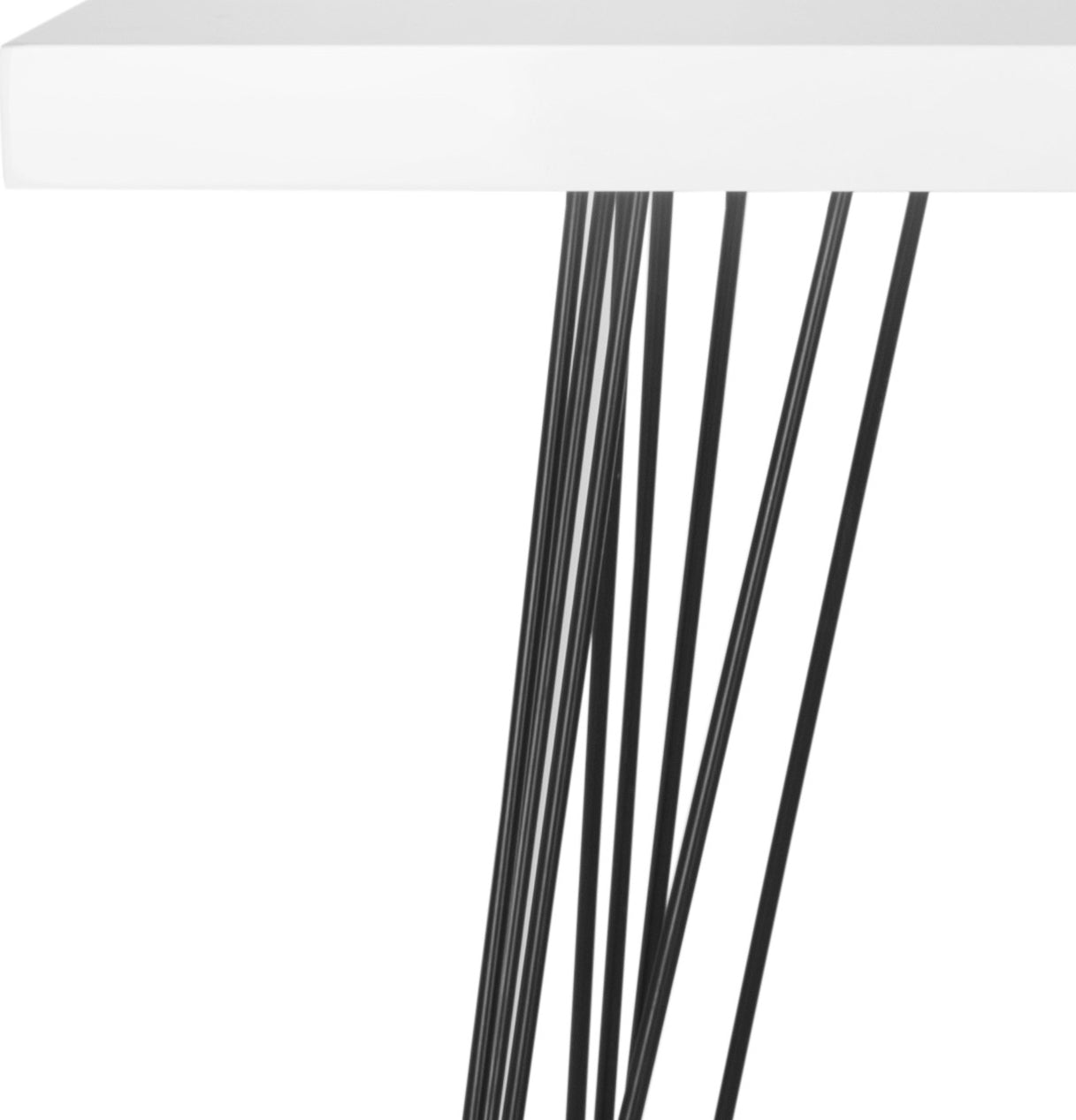 Safavieh Wolcott Retro Mid Century Lacquer Console White and Black ...