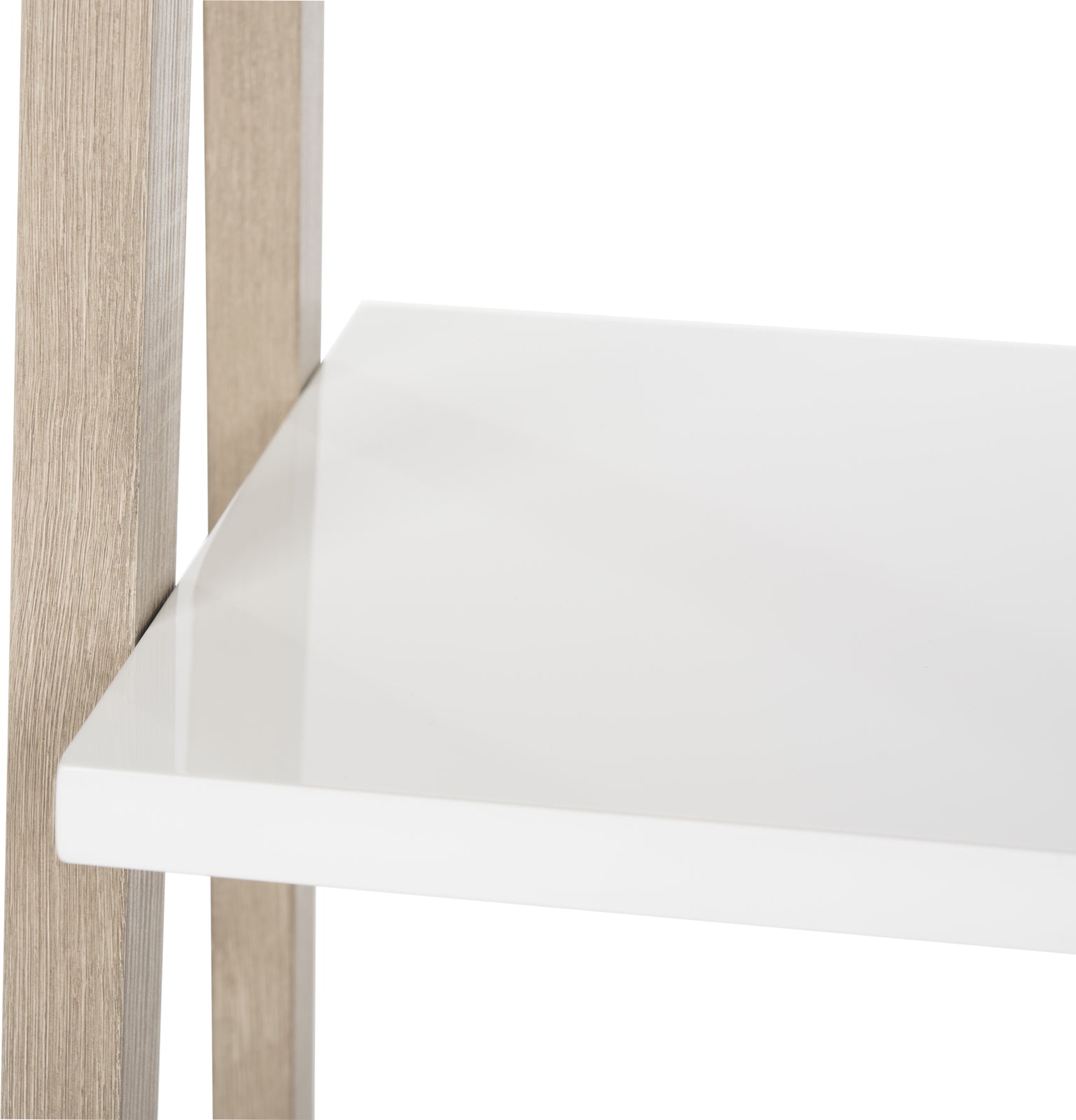 Safavieh Hartley Retro Scandinavian Three Tier Shelf White and Light ...